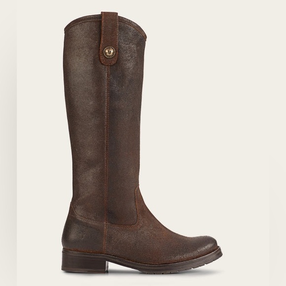 Frye | Shoes | Frye Melissa Double Sole Button Lug Tall Riding Boot ...